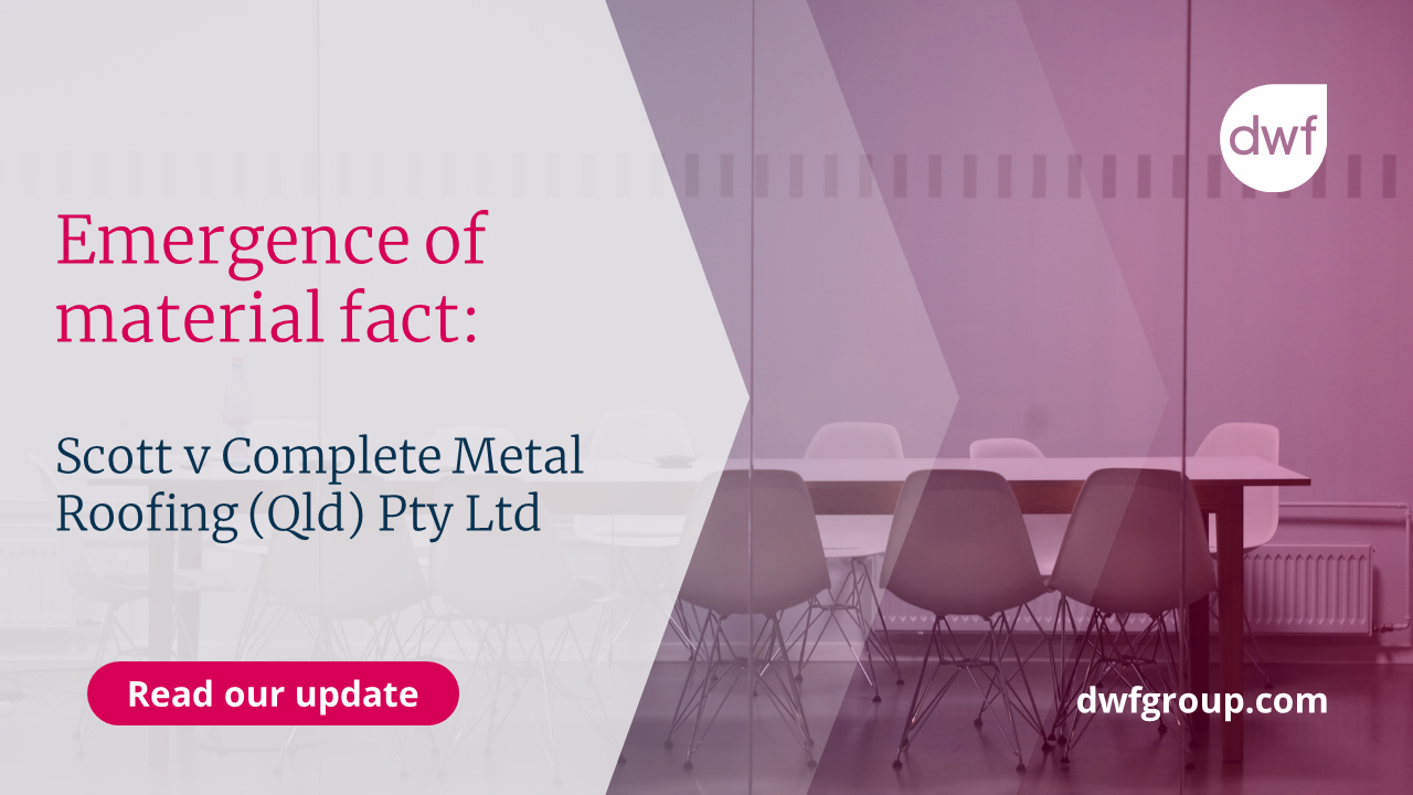 Emergence of material fact | DWF