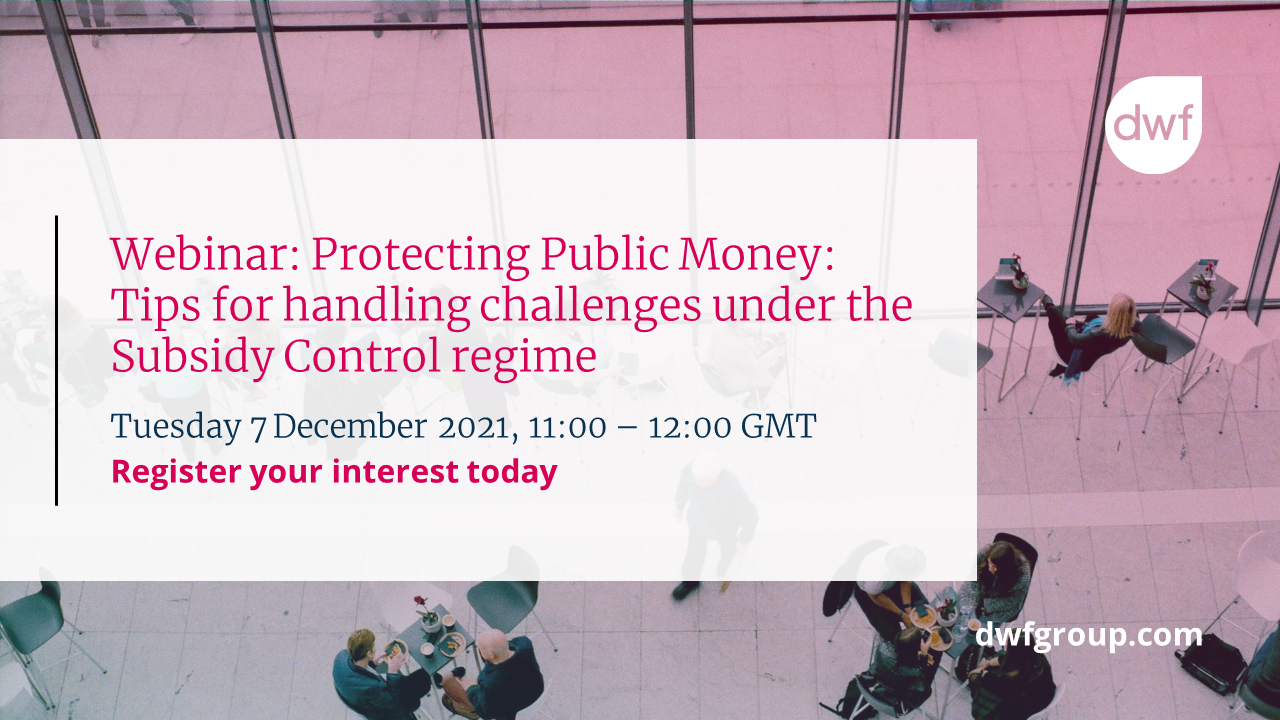 Protecting Public Money Webinar | DWF Group