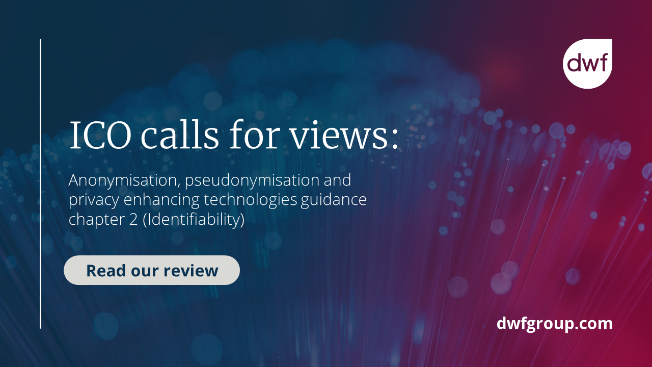 Anonymisation, pseudonymisation and privacy enhancing technologies ...