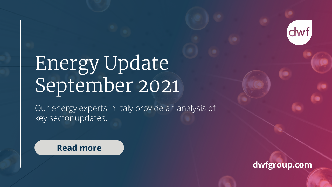 Energy Update September 2021 | DWF Group