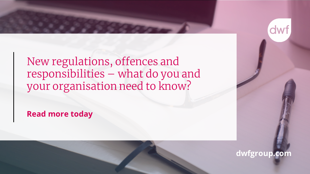 New regulations, offences and responsibilities – what do you and your ...