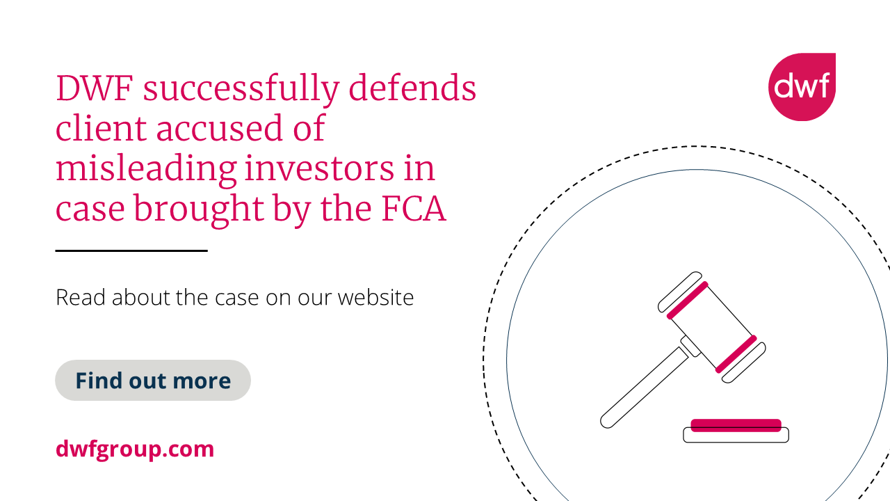 DWF successfully defends client | DWF Group