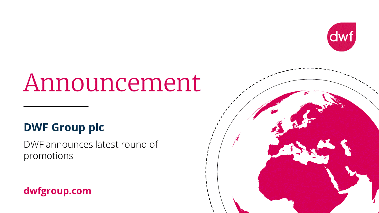 DWF announces 34 senior promotions | DWF Group