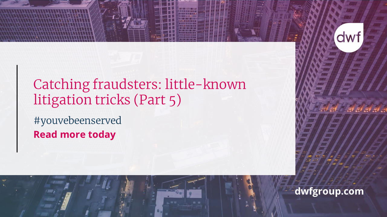Catching Fraudsters: Little-Known Litigation Tricks (Part 5) - # ...