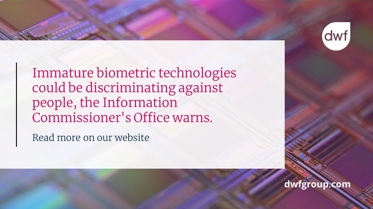 Immature biometric technologies could be discriminating against people ...