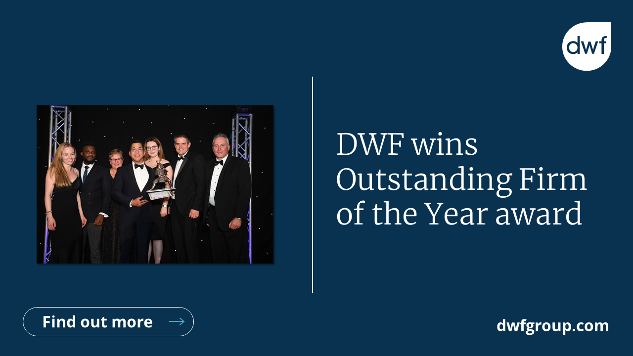 DWF wins Outstanding Firm of the Year Award | DWF Group