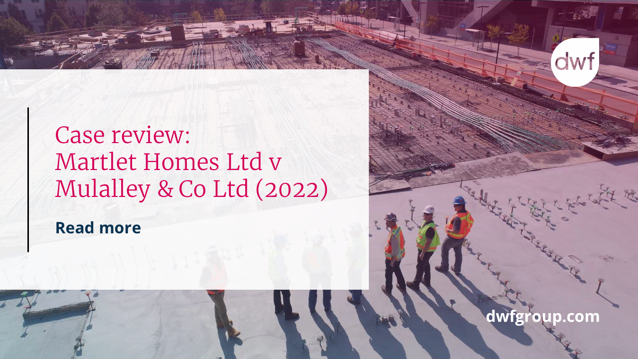 Fire safety claim in relation to external wall insulation | DWF Group