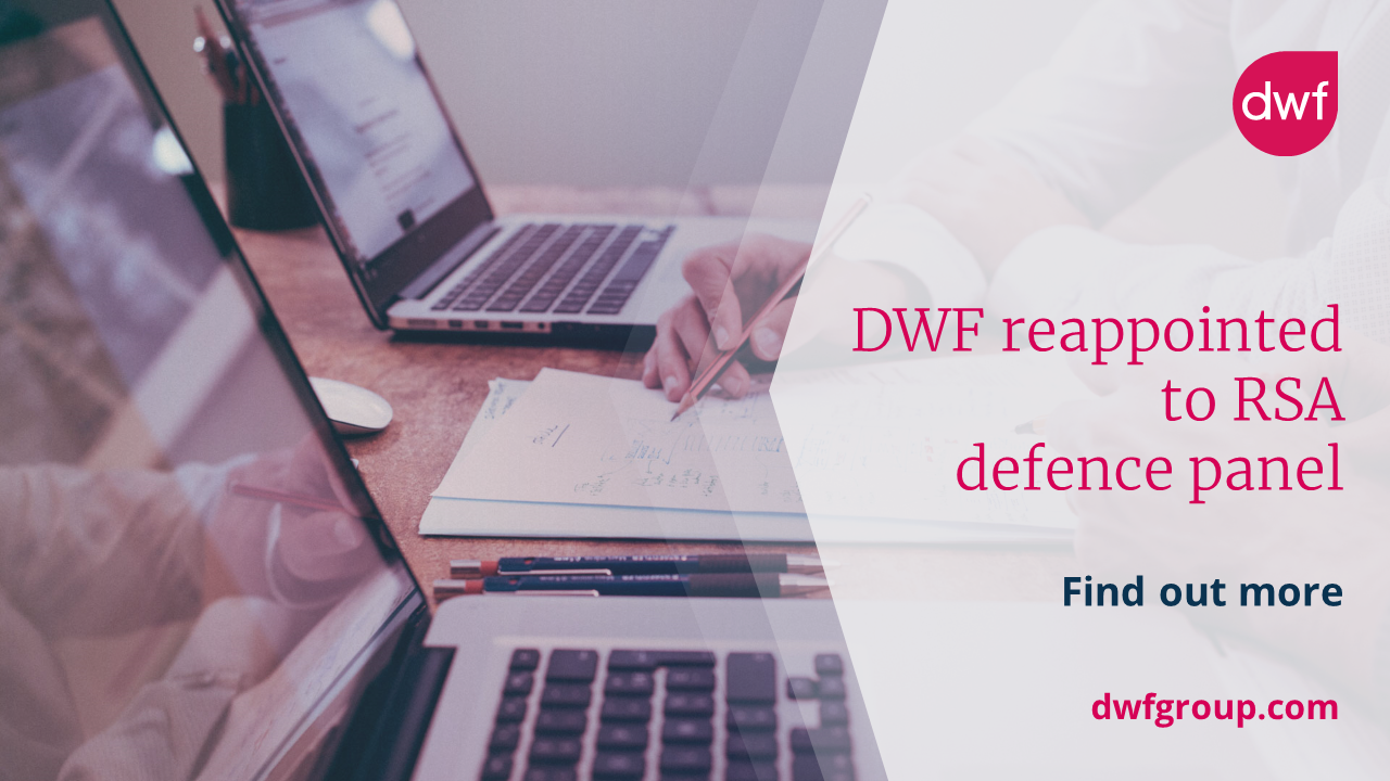 DWF reappointed to RSA defence panel | DWF Group