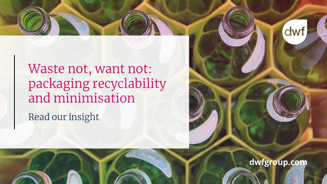 Packaging recyclability and minimisation | DWF Group